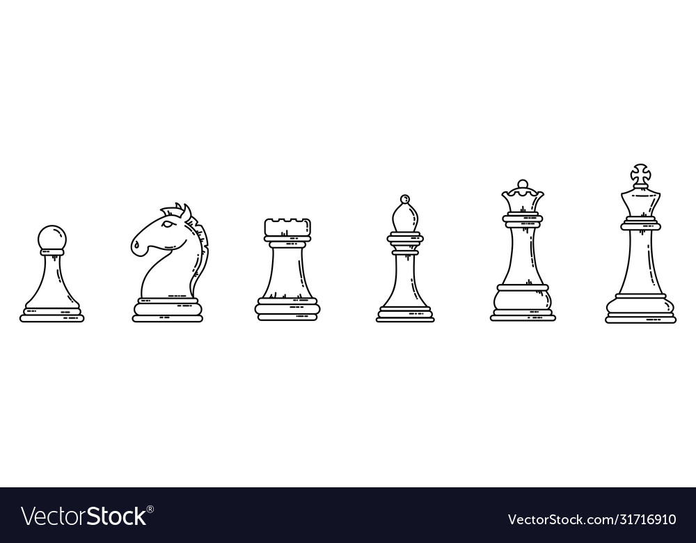 Complete Chess Pieces Clip Art