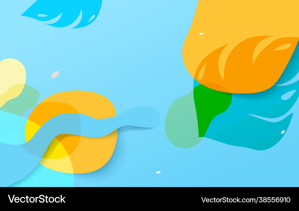 Colorful summer background abstract geometric Vector Image