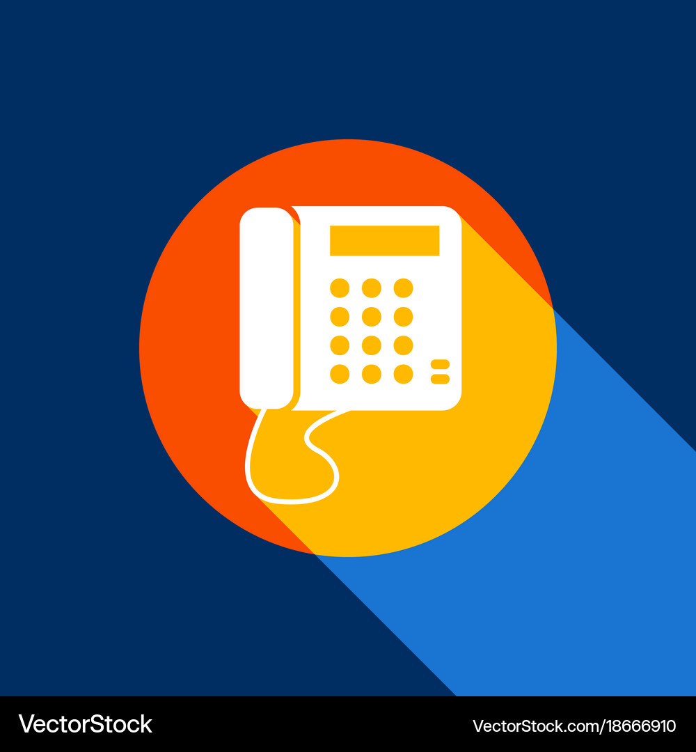 Communication or phone sign white icon Royalty Free Vector