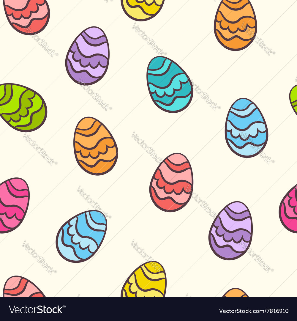 Easter seamless pattern Royalty Free Vector Image