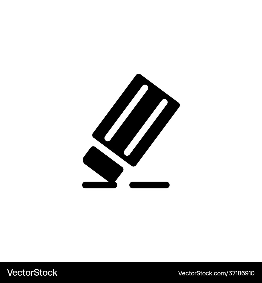 Eraser icon office tool icon can be used Vector Image