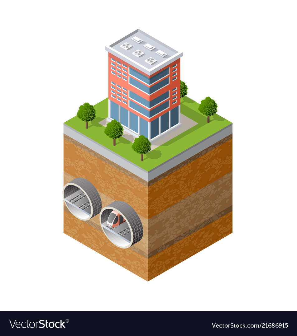 City underground urban Royalty Free Vector Image