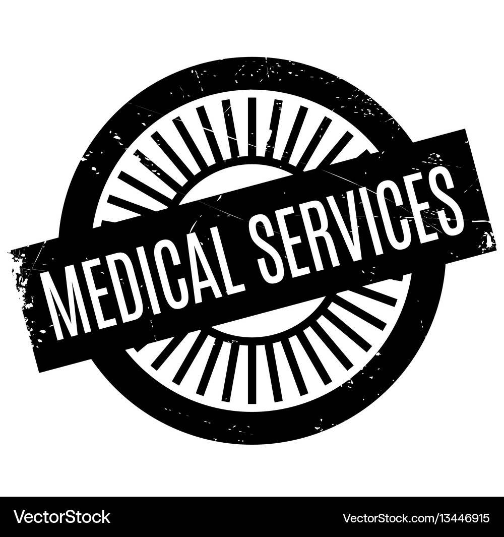 Medical services rubber stamp Royalty Free Vector Image