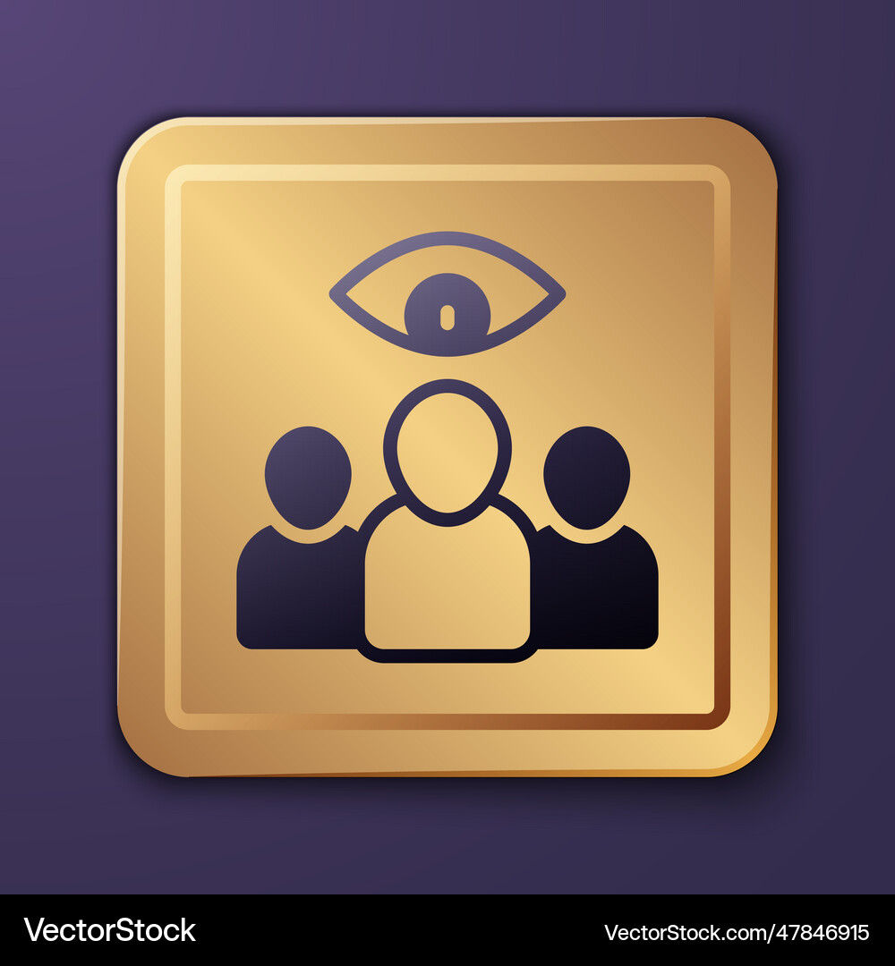 Purple spy agent icon isolated on Royalty Free Vector Image