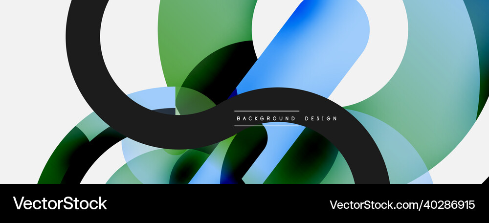 Round shapes circles and other geometric forms Vector Image