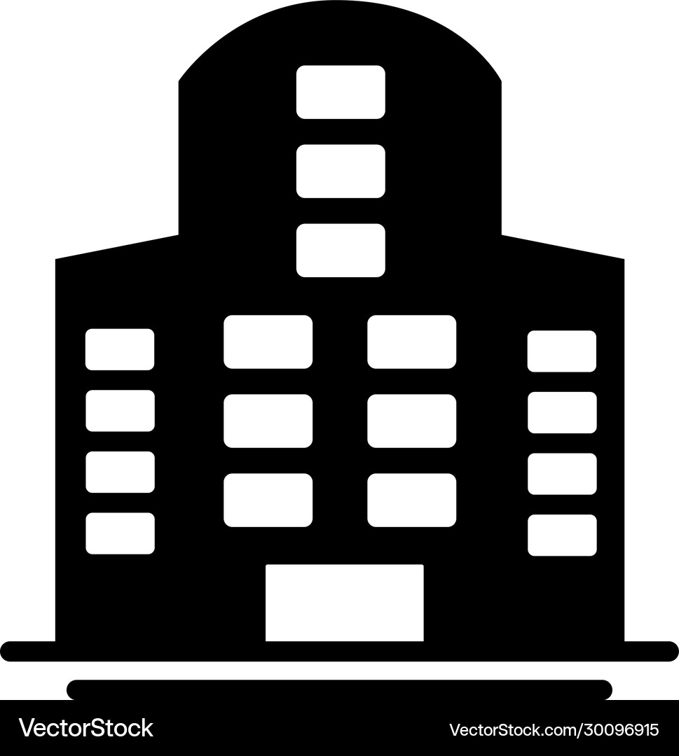 Tower apartment and office building Royalty Free Vector