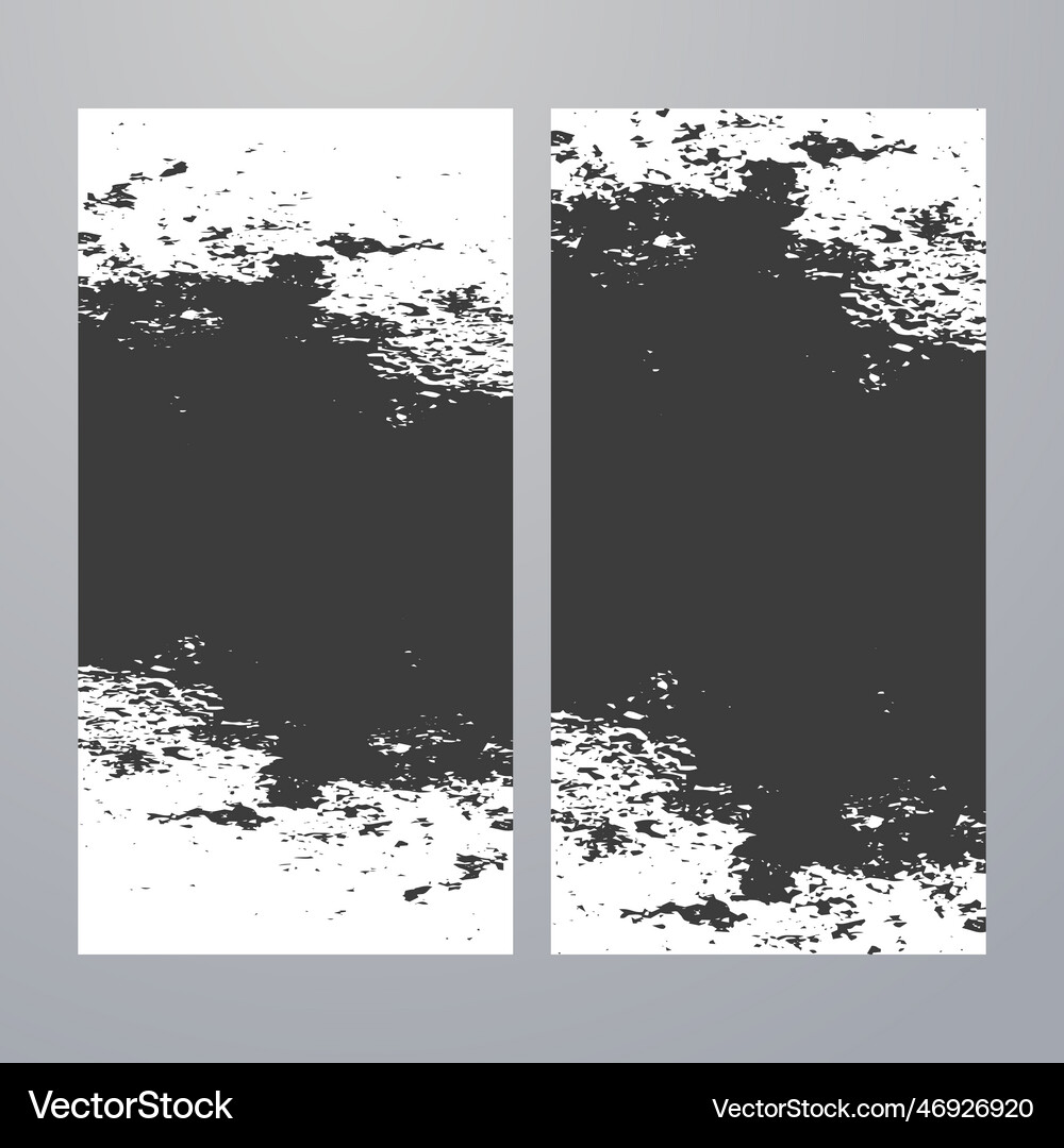 Abstract black and white banner template Vector Image