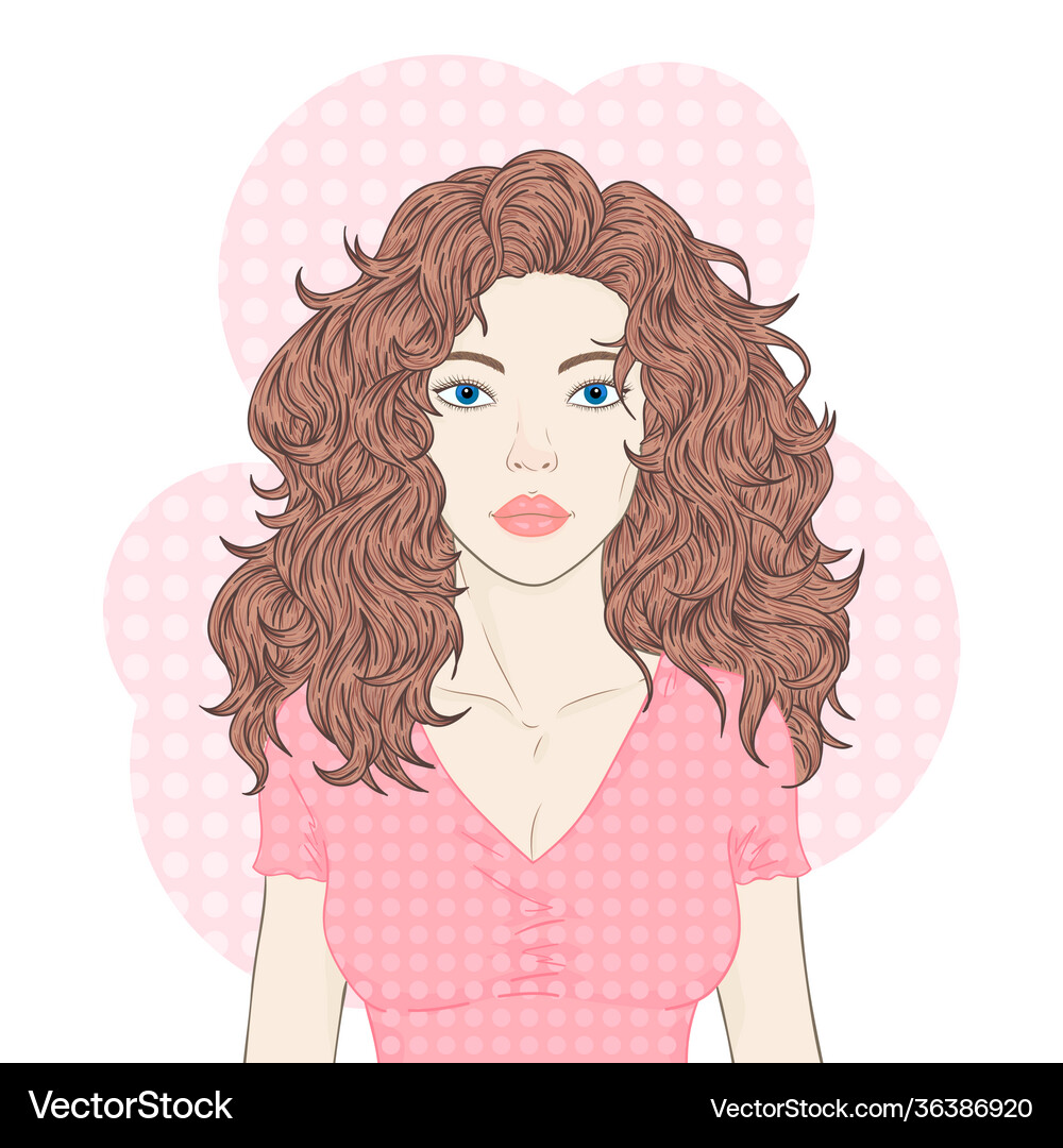 Beautiful young woman Royalty Free Vector Image