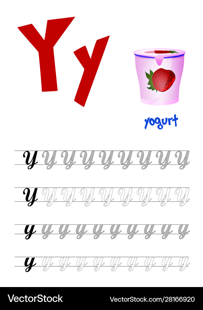 Design page layout english alphabet Royalty Free Vector