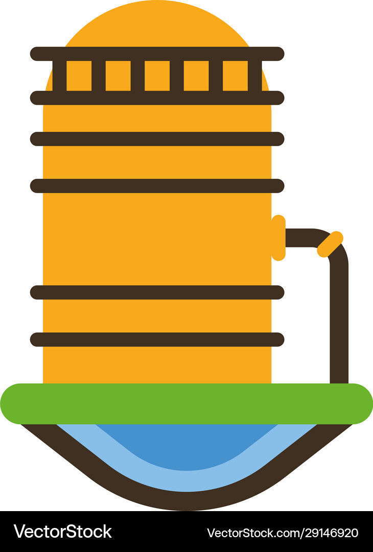 Isolated oil tank design Royalty Free Vector Image