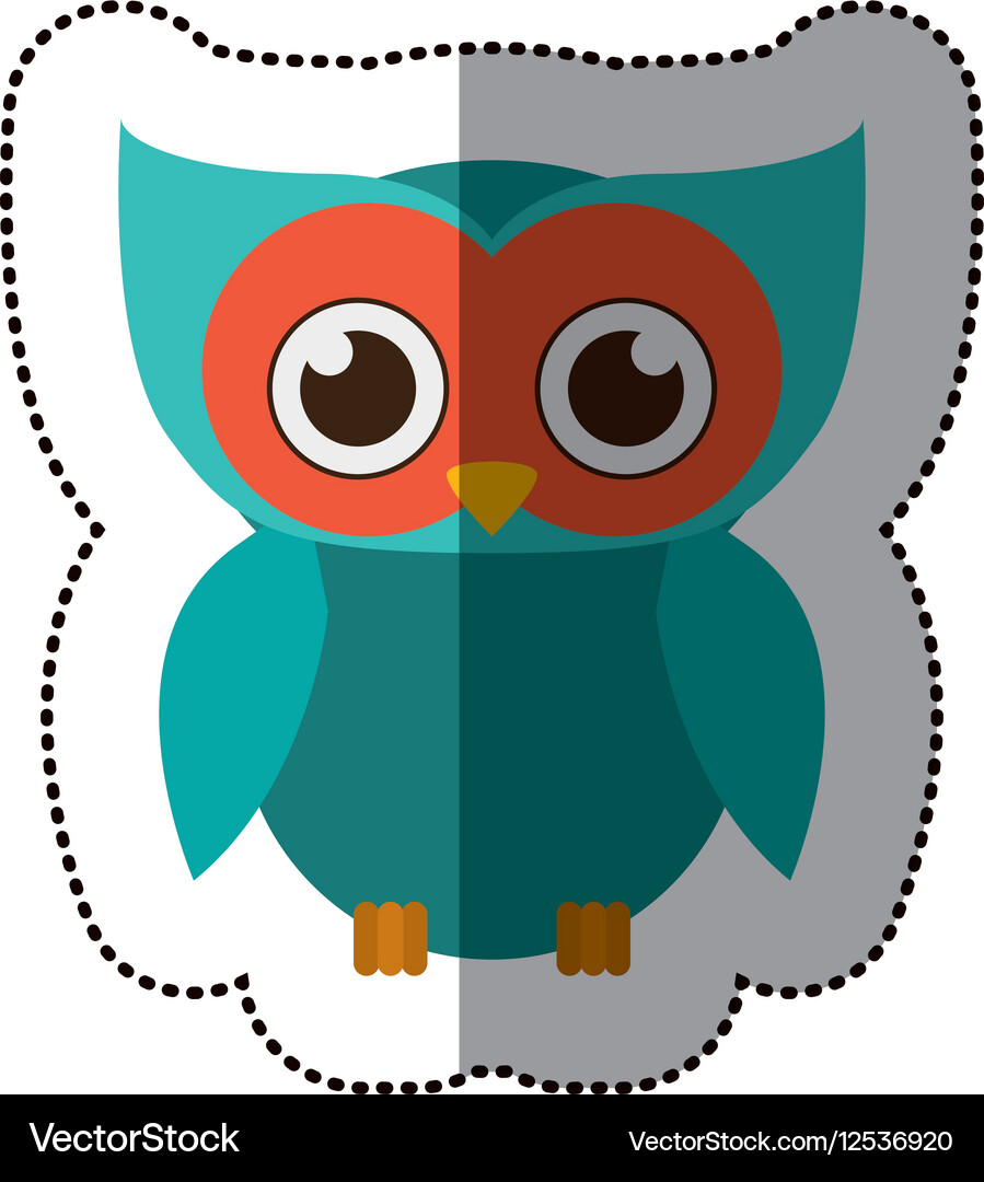 Isolated owl cartoon design Royalty Free Vector Image
