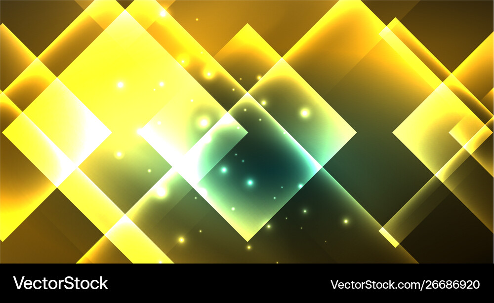 Neon geometric abstract background in hipster Vector Image