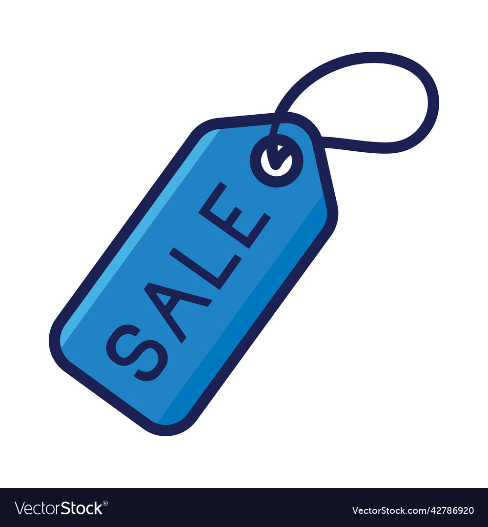 Shopping sale tag Royalty Free Vector Image - VectorStock