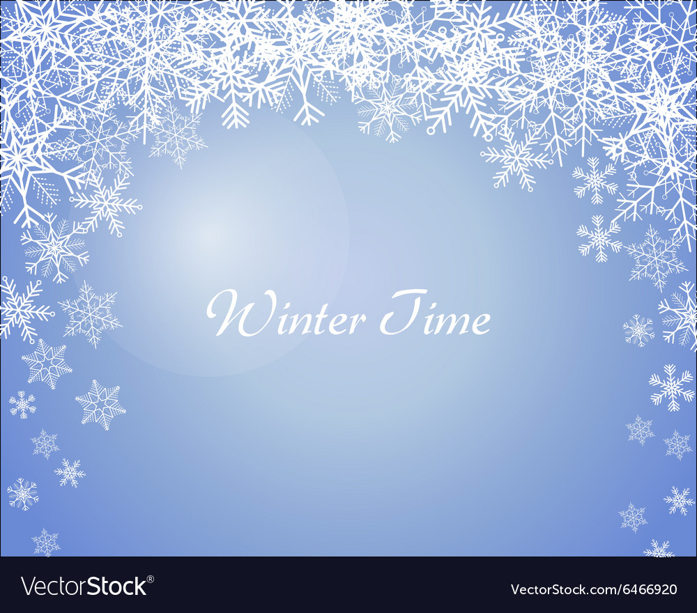 Winter time background Royalty Free Vector Image