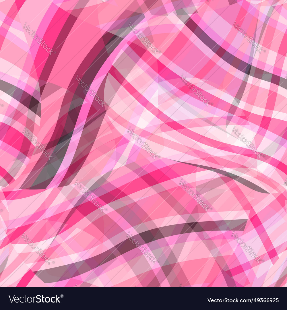 Abstract pink wavy geometric pattern background Vector Image