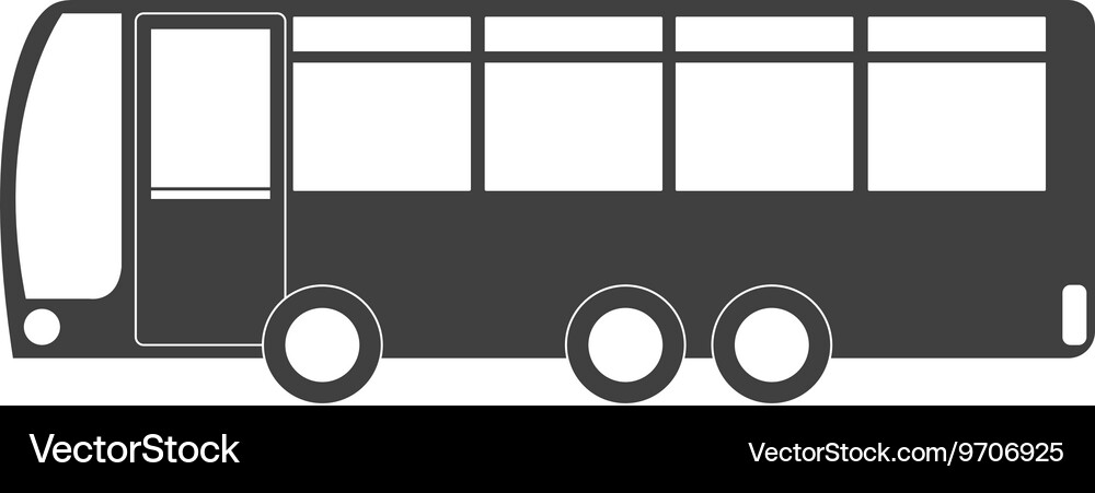 Bus vehicle transport service theme design Vector Image