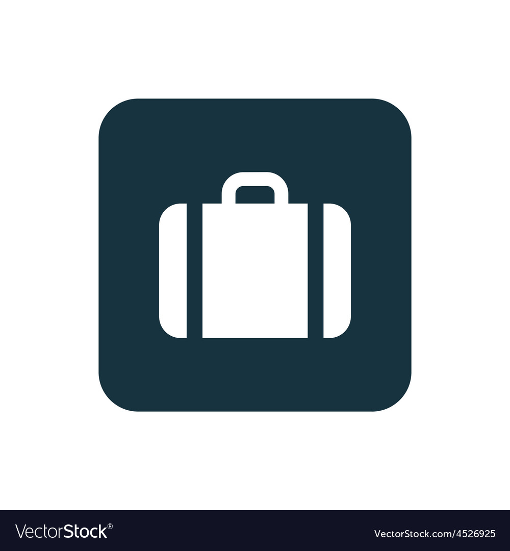 Case icon rounded squares button Royalty Free Vector Image