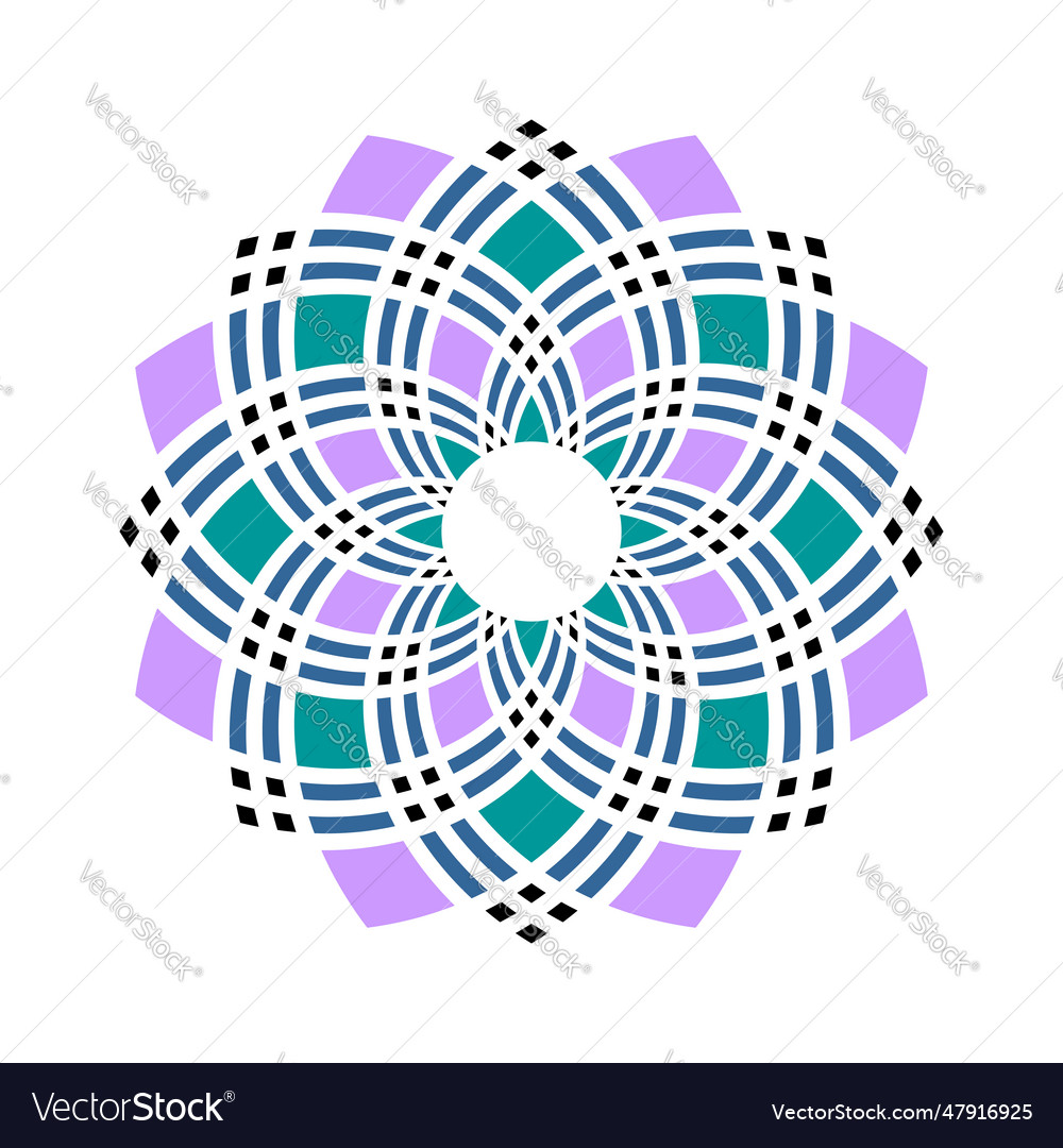 Circle radial pattern Royalty Free Vector Image