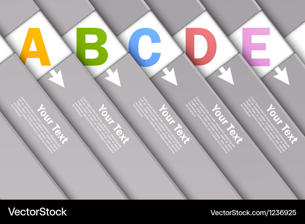 Set of numbered banners Royalty Free Vector Image