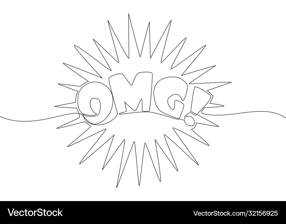 Single continuous line drawing motivational Vector Image