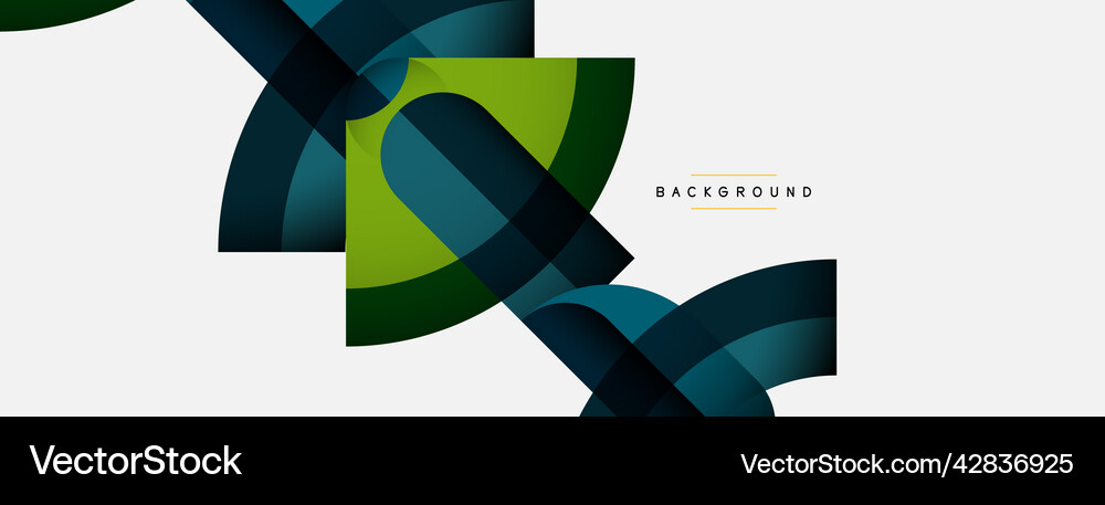 Trendy shapes color minimal design composition Vector Image