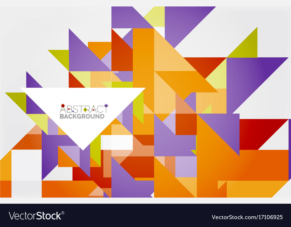 Triangle pattern design background Royalty Free Vector Image