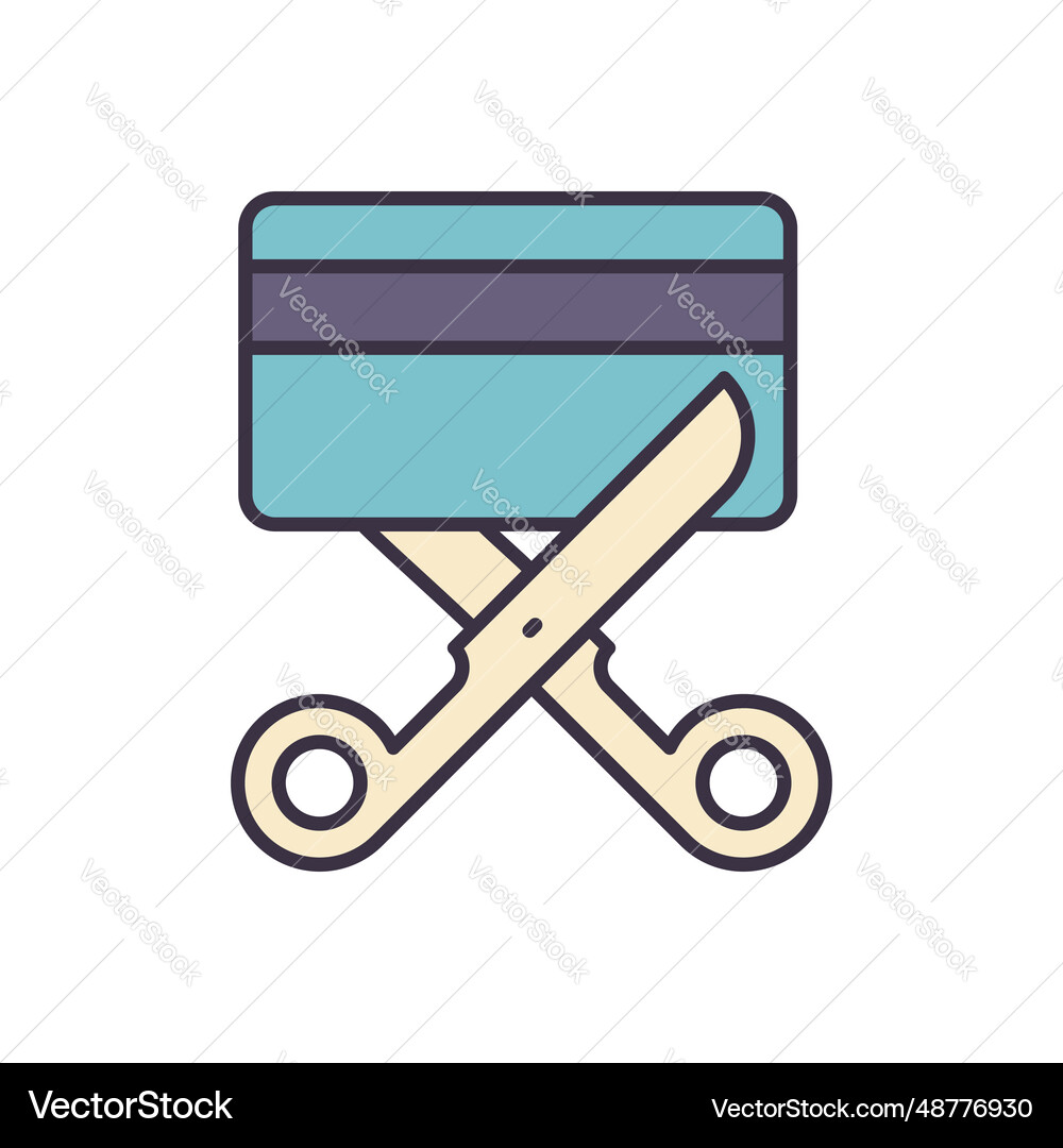 Expired credit card related icon Royalty Free Vector Image