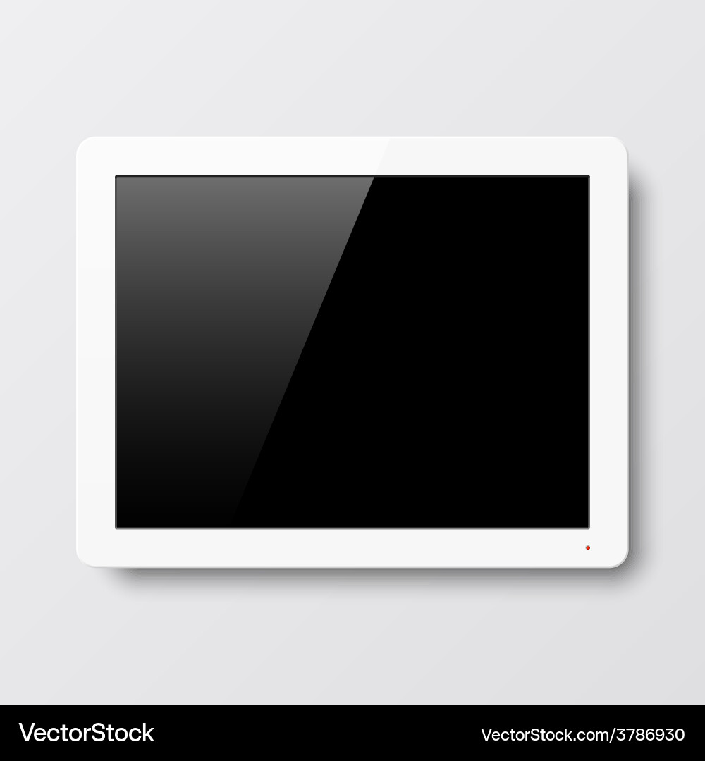 Interactive touch screen Royalty Free Vector Image