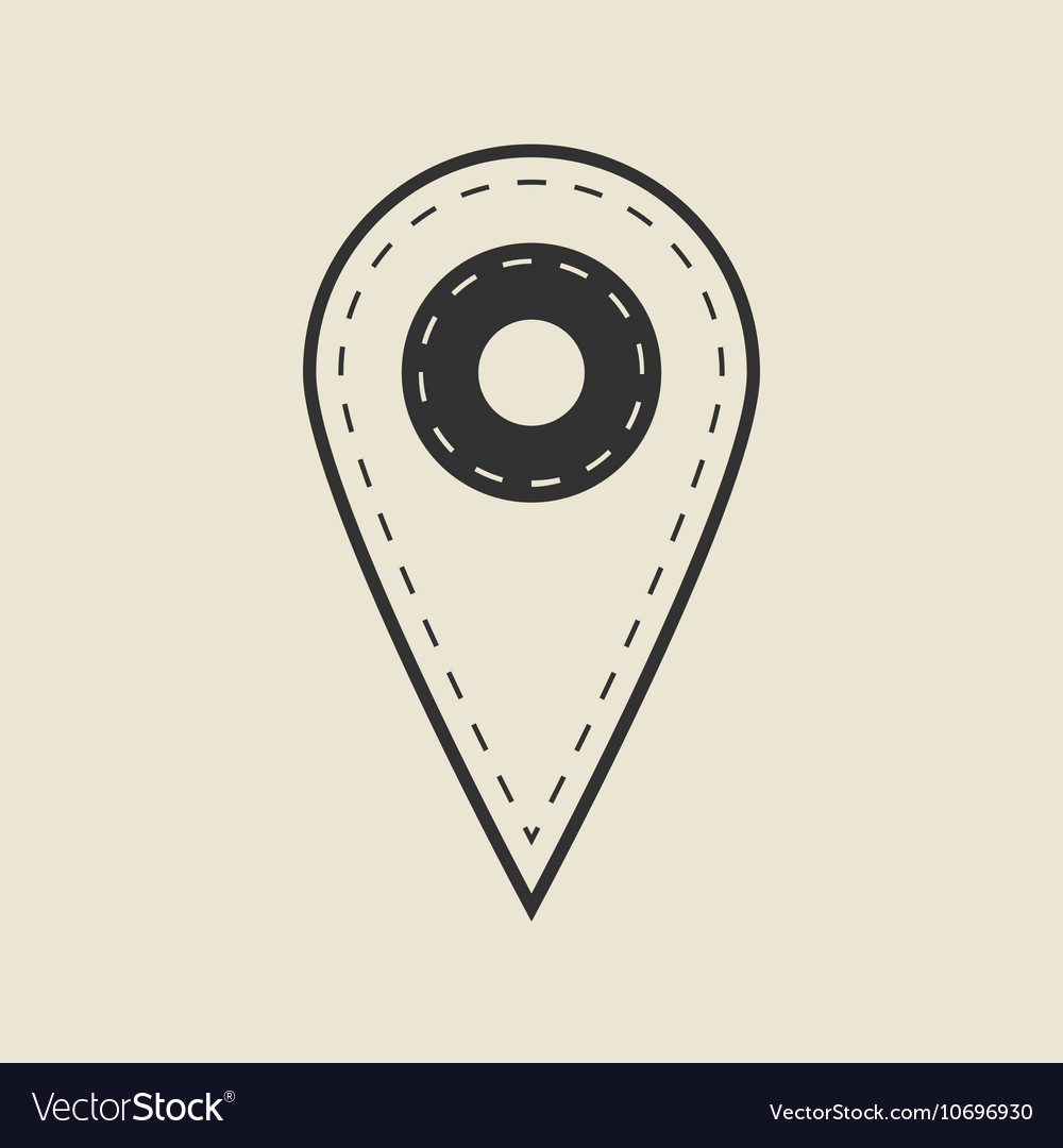 Map pointer icon Royalty Free Vector Image - VectorStock