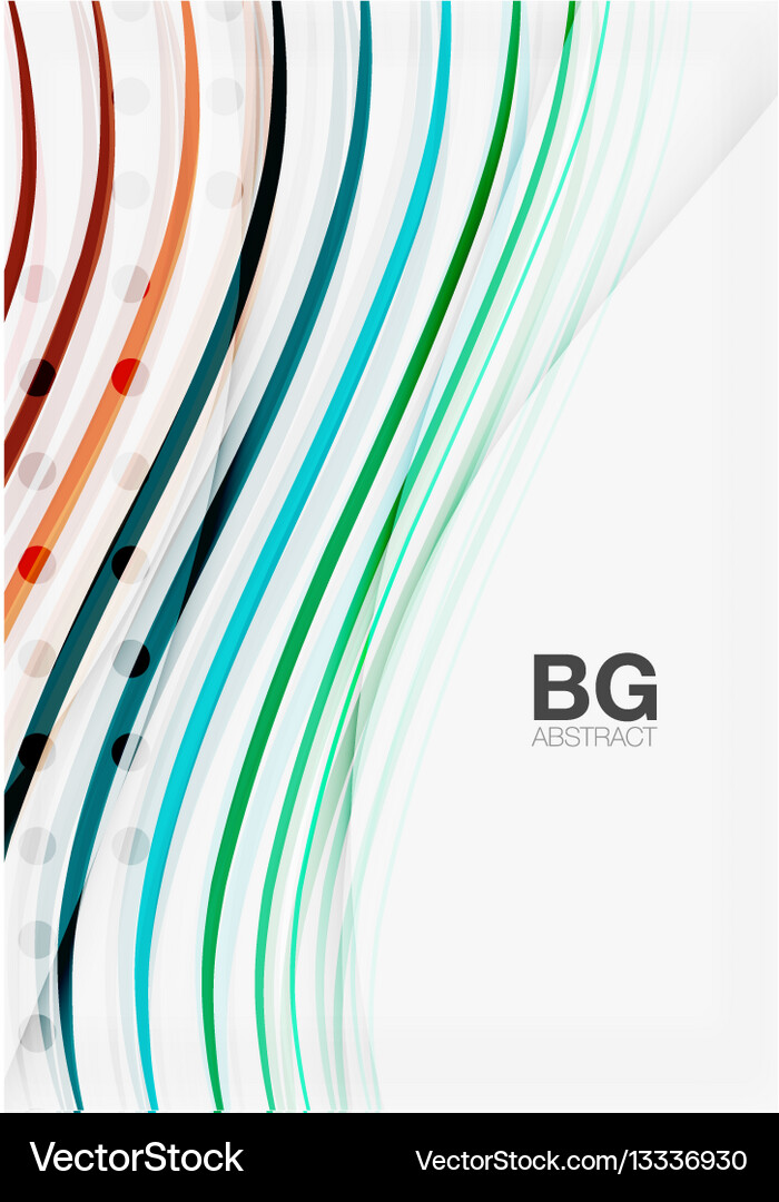 Thin lines wave abstract background Royalty Free Vector