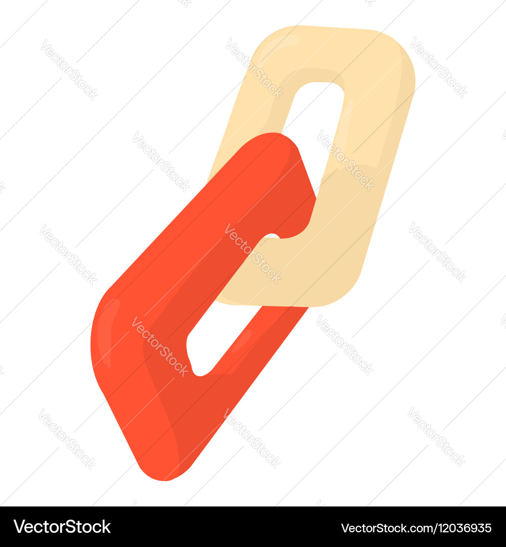Chain icon cartoon style Royalty Free Vector Image