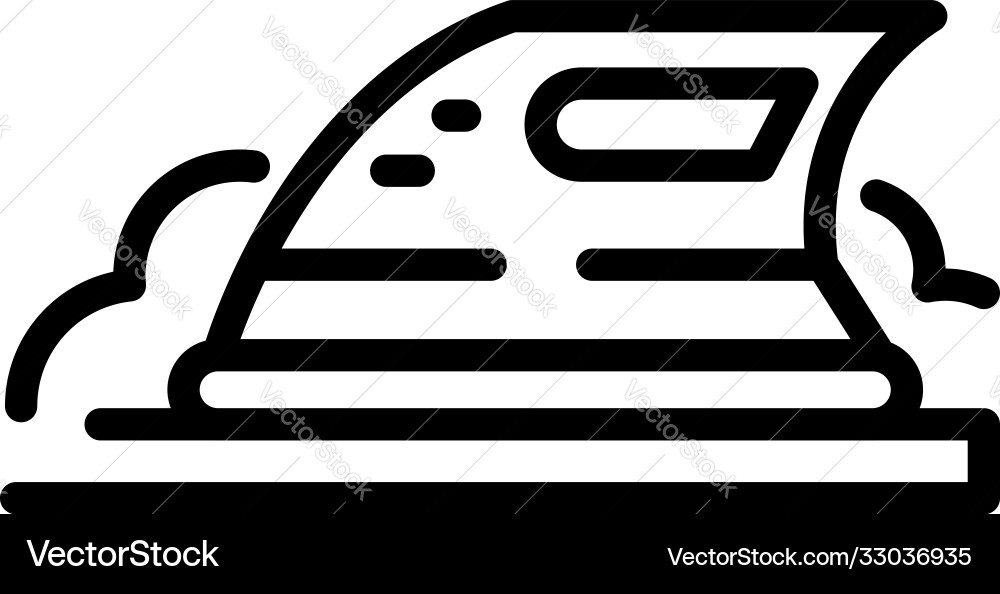 Clothes iron icon outline style Royalty Free Vector Image
