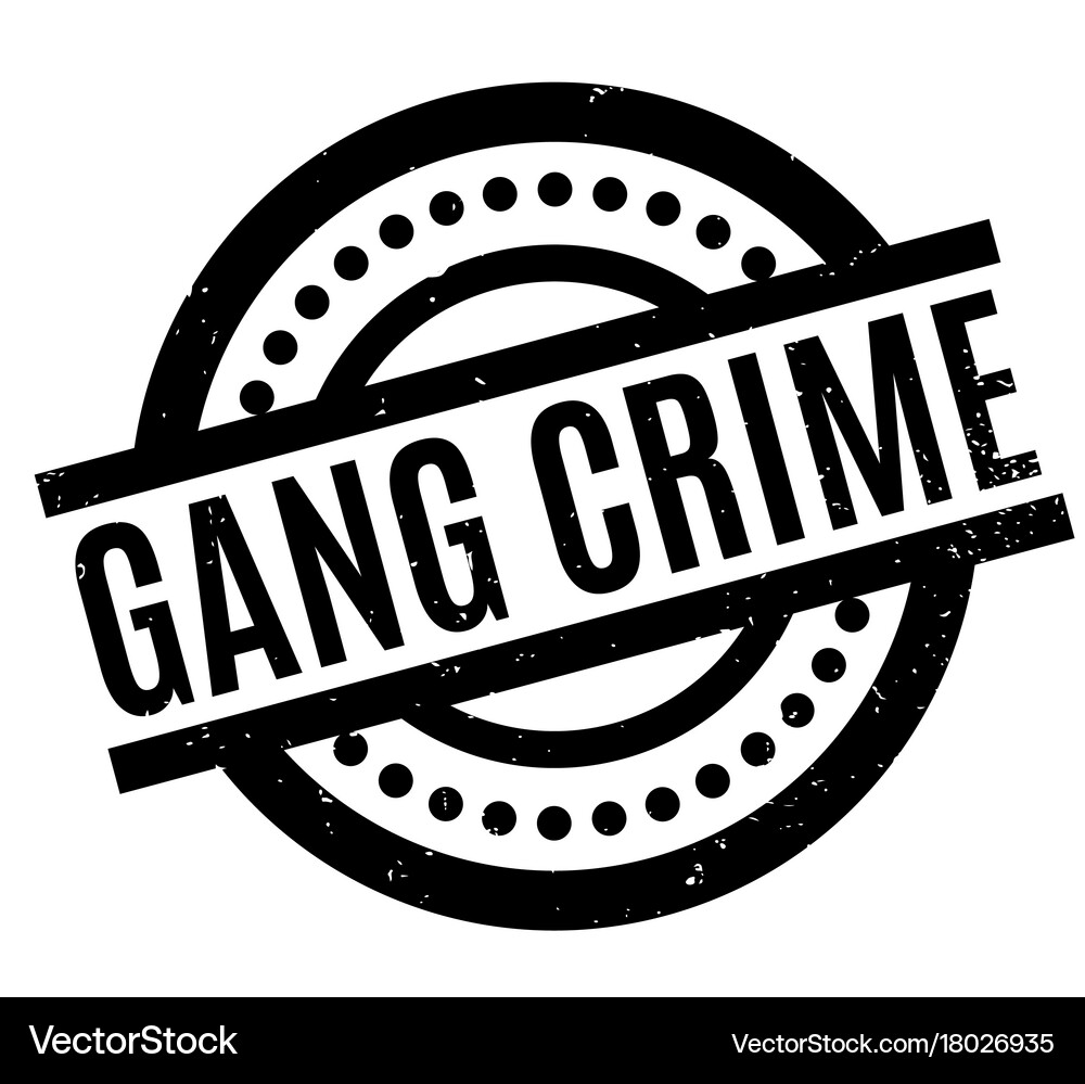 Gang crime rubber stamp Royalty Free Vector Image