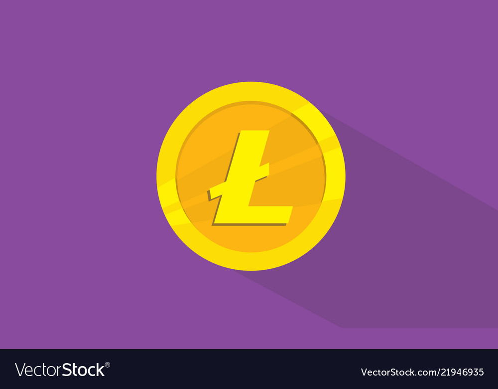 Litecoin cryptocurrency technology icon logo Vector Image