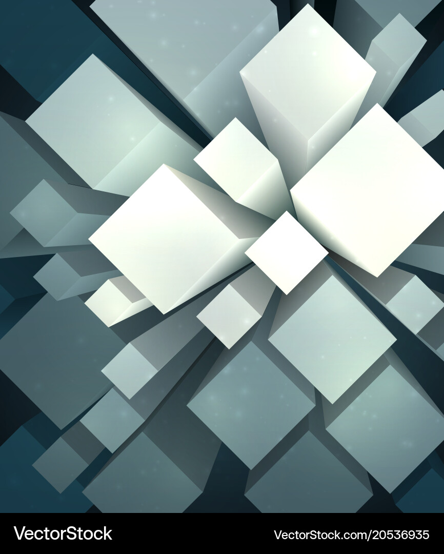 Mess of cubes Royalty Free Vector Image - VectorStock