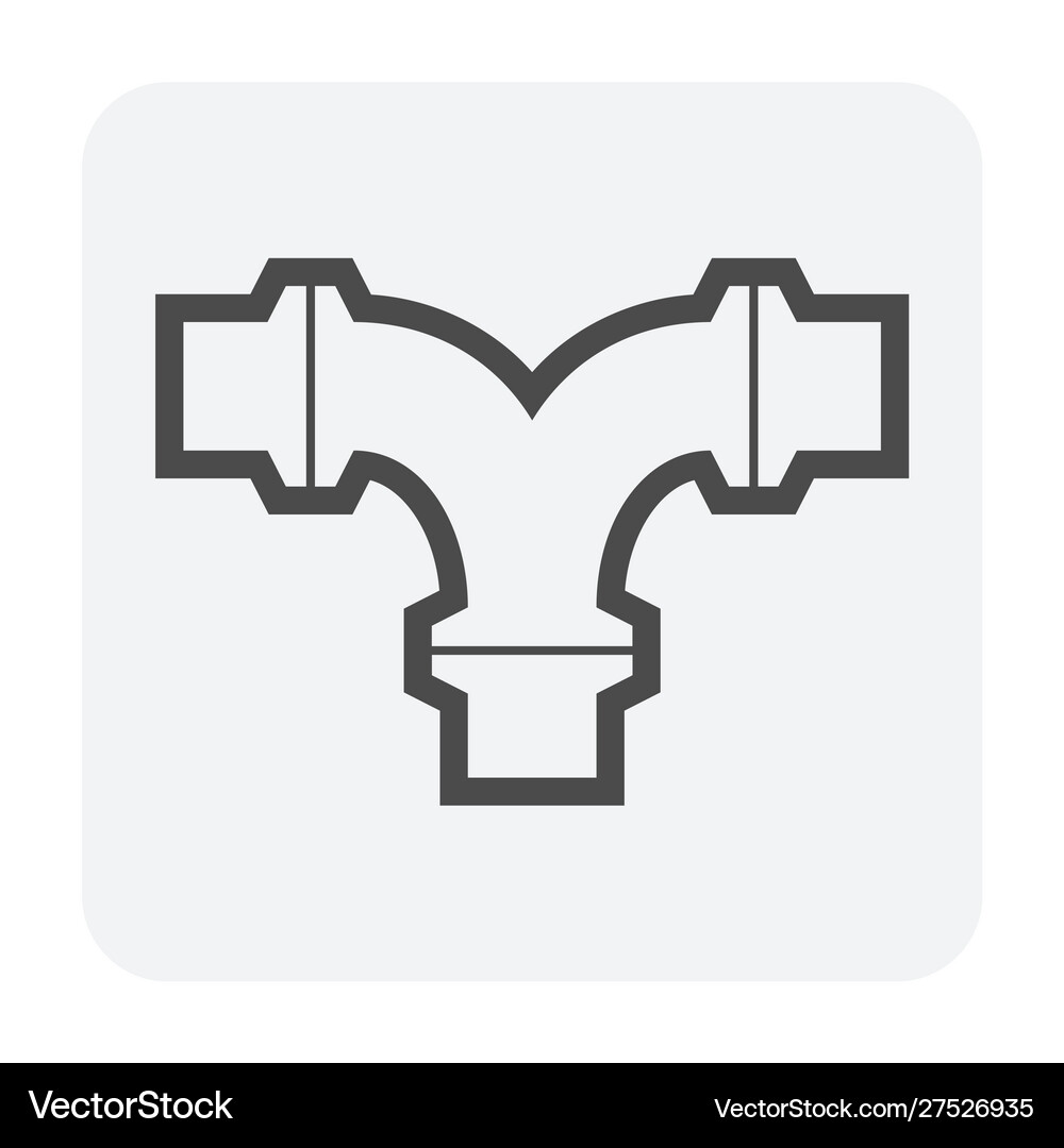 Pipe connector icon Royalty Free Vector Image - VectorStock