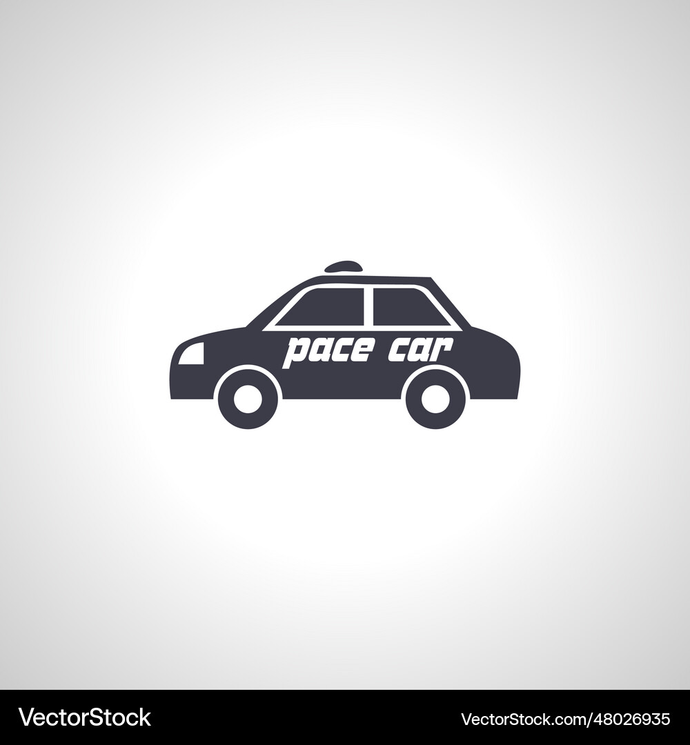 Police car icon isolated icon Royalty Free Vector Image