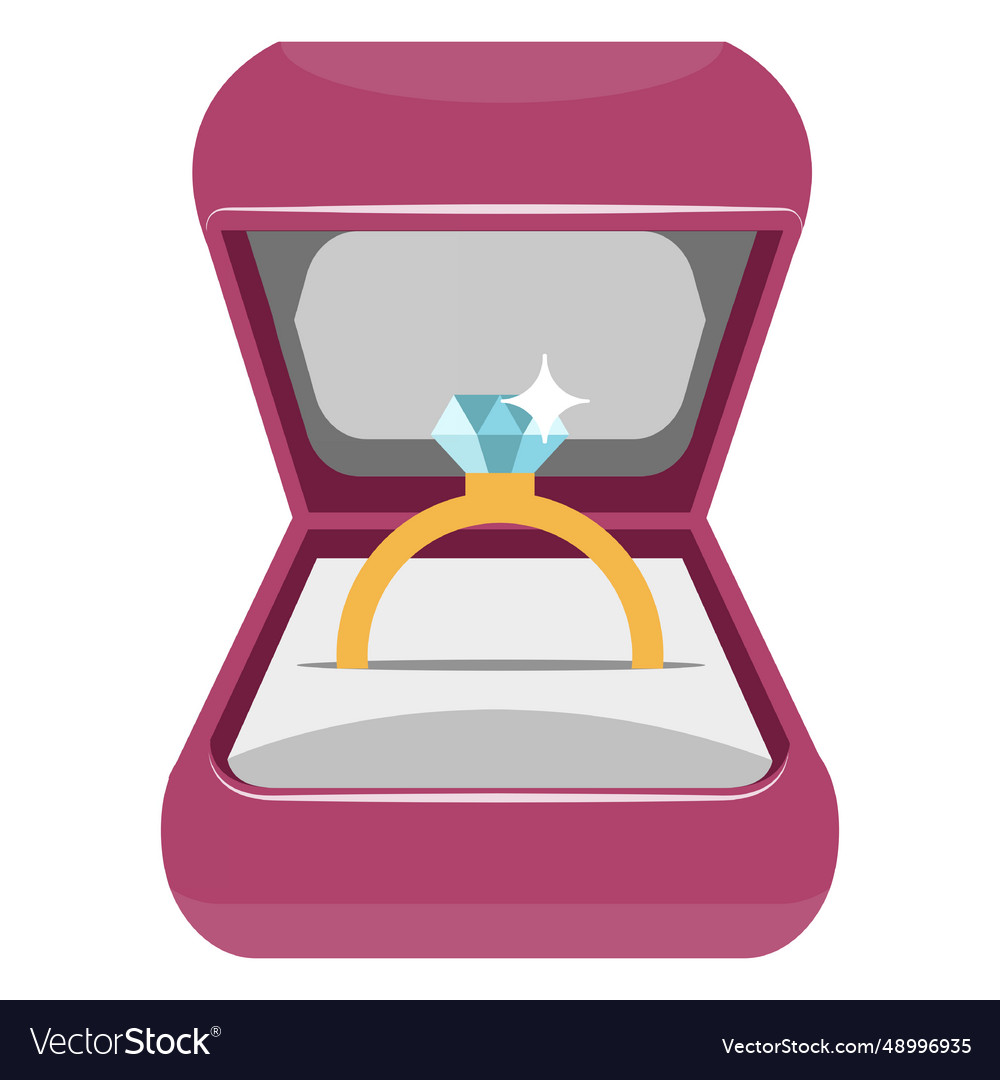 Ring box Royalty Free Vector Image - VectorStock