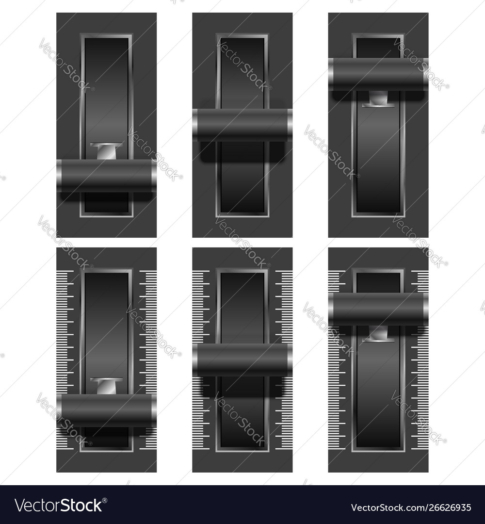 Switch button set Royalty Free Vector Image - VectorStock