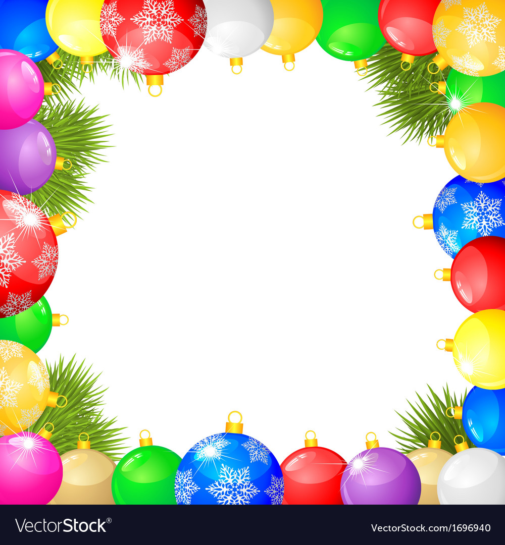 Balls frame Royalty Free Vector Image - VectorStock