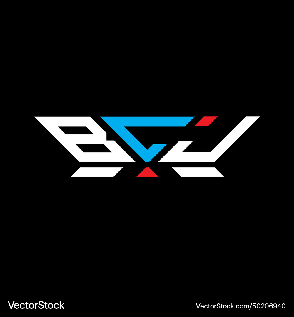 Blj letter logo design simple and modern Vector Image