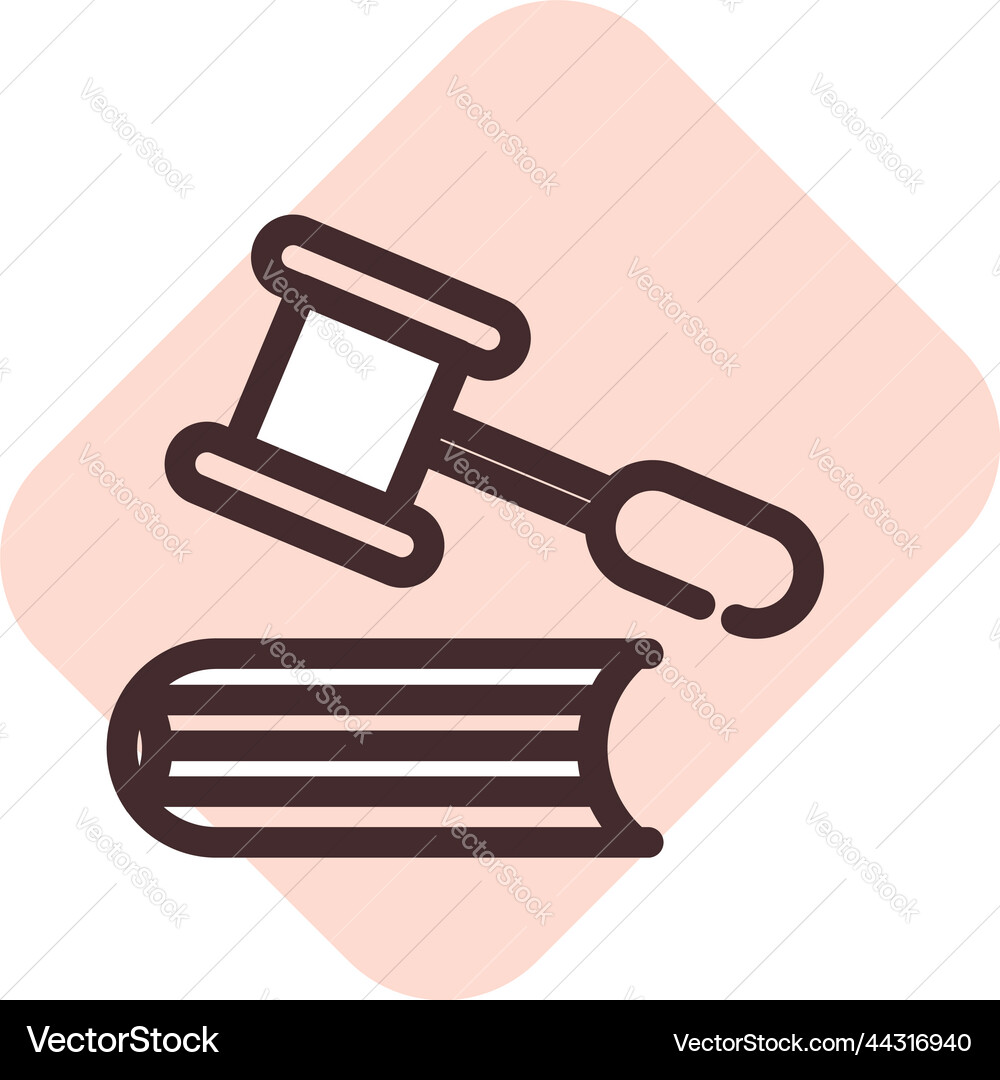 Jury law on a white background Royalty Free Vector Image