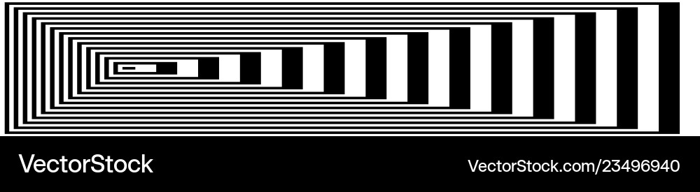 Optical stripe perspective curve Royalty Free Vector Image