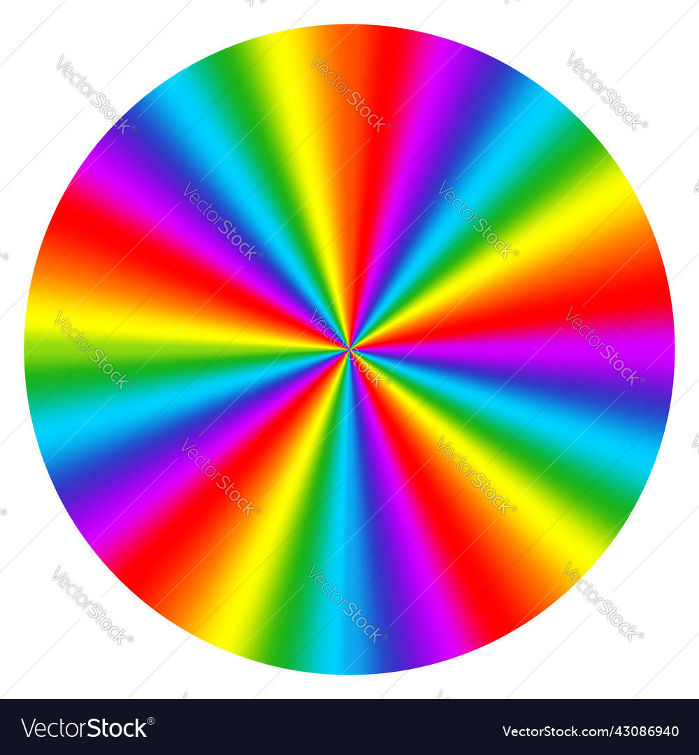 Rainbow Arc Shape Royalty Free Vector Image - VectorStock