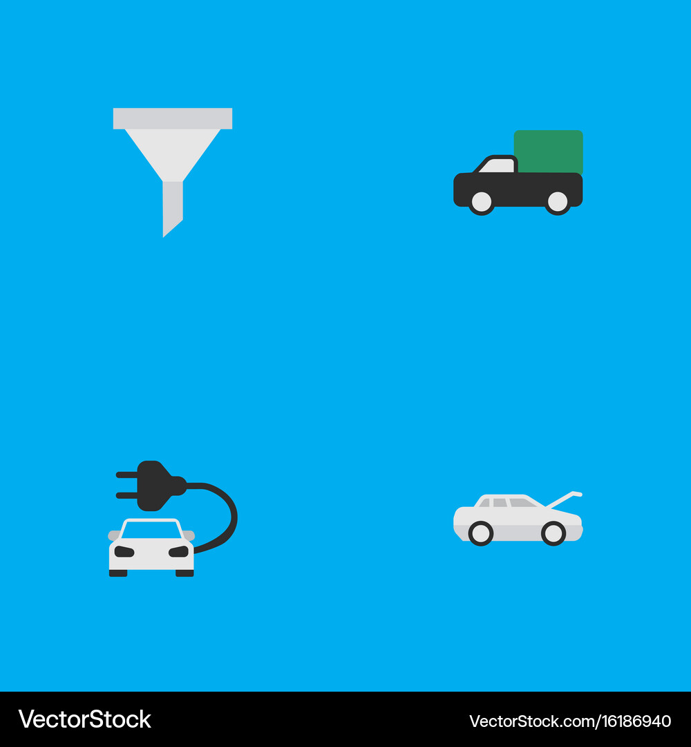 Set of simple transportation Royalty Free Vector Image