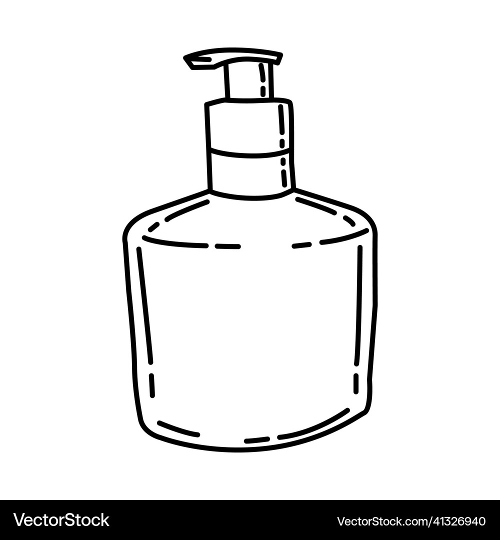 Winter hand lotion for men icon doodle hand drawn Vector Image