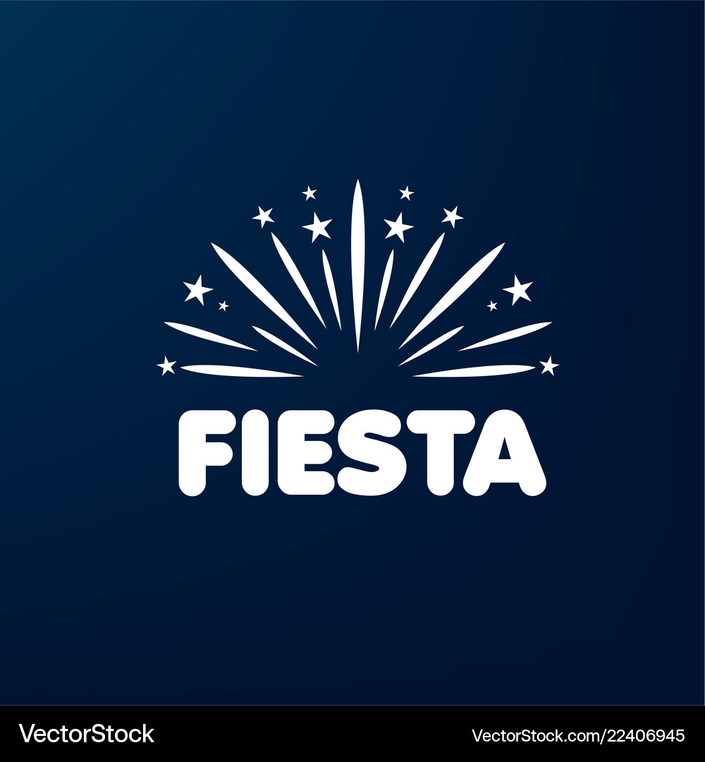 Abstract logo for the fiesta Royalty Free Vector Image
