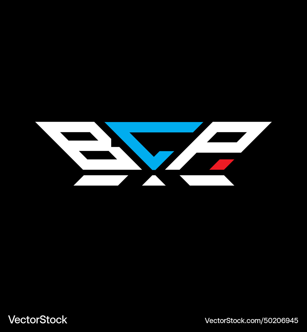 Blp letter logo design simple and modern Vector Image