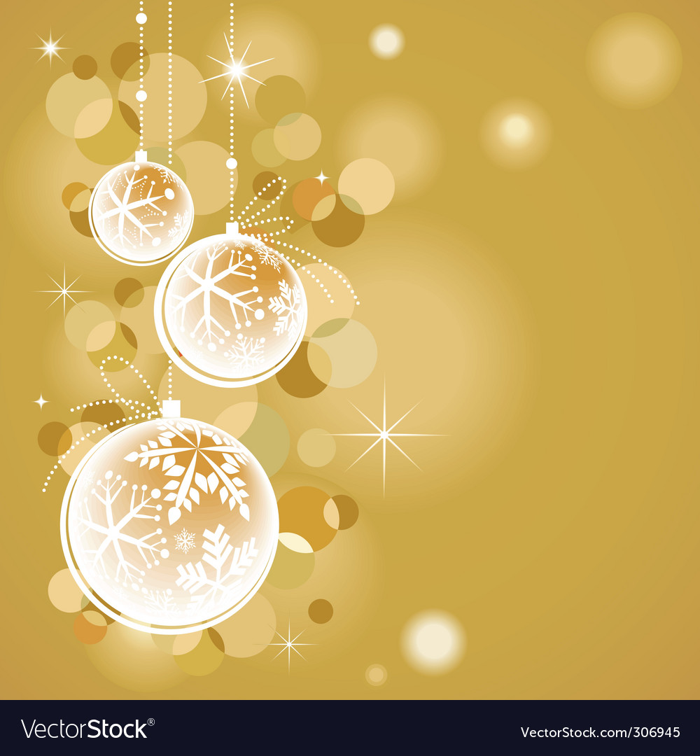 Christmas baubles background Royalty Free Vector Image