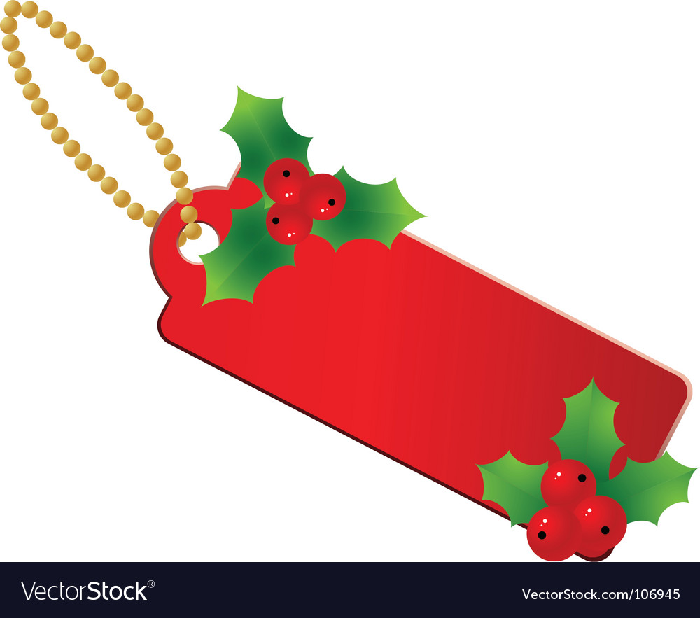 Christmas label Royalty Free Vector Image - VectorStock